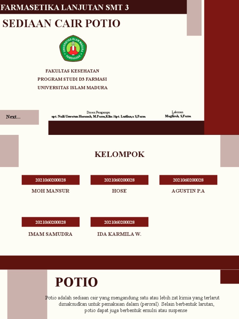 Farmasetika Lanjutan | PDF | Kesehatan Holistik | Sains & Matematika