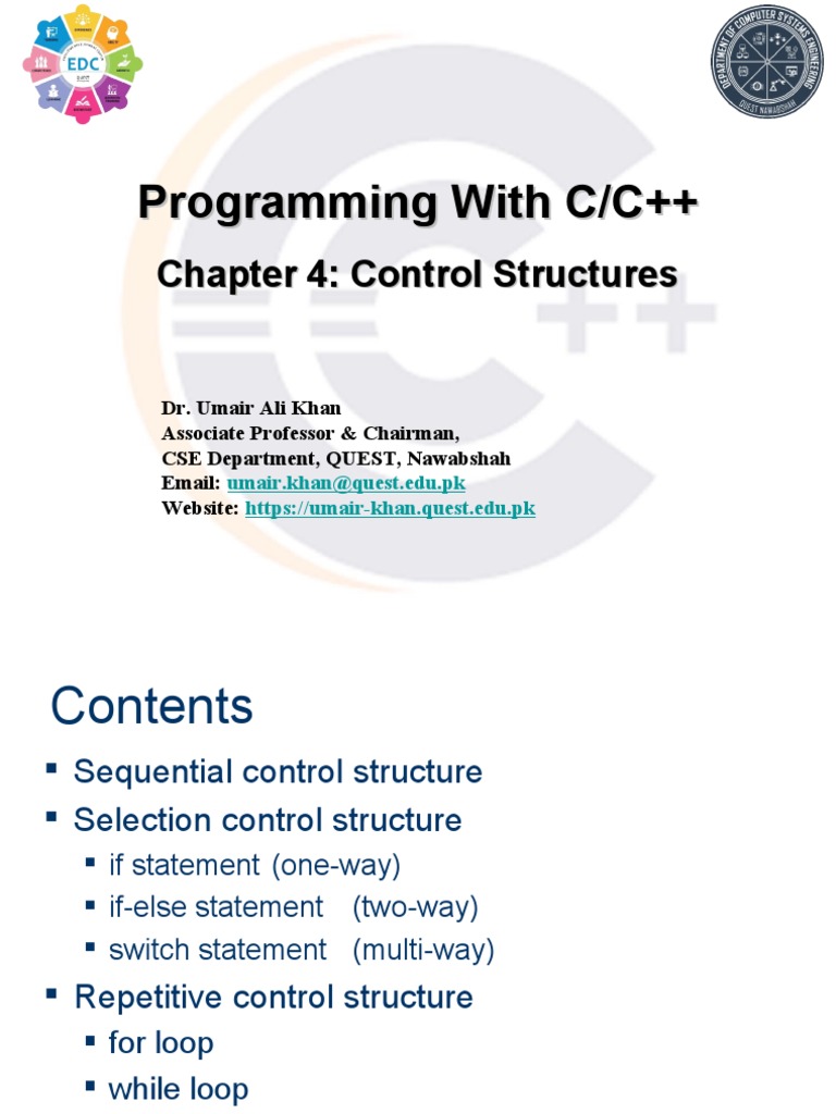 Chapter 3 Pdf Control Flow Computer Science