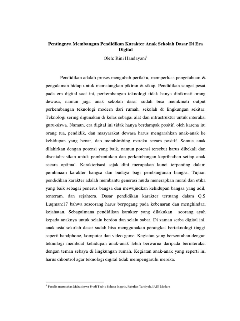 Rini Handayani. | PDF