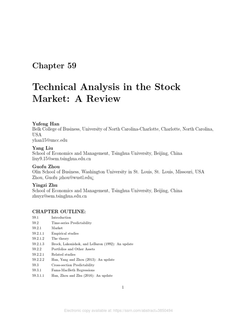 Technical Analysis and Predictability Insights | PDF | Technical ...