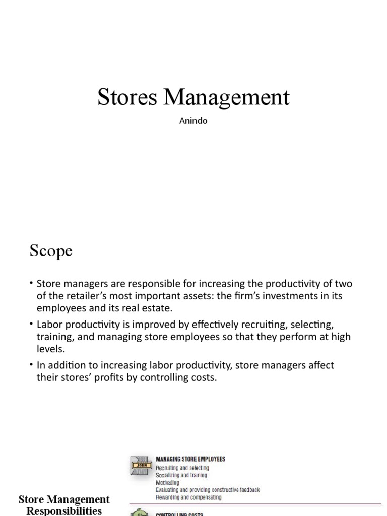 Retailing Module 4 - Stores Management | Download Free PDF | Retail ...