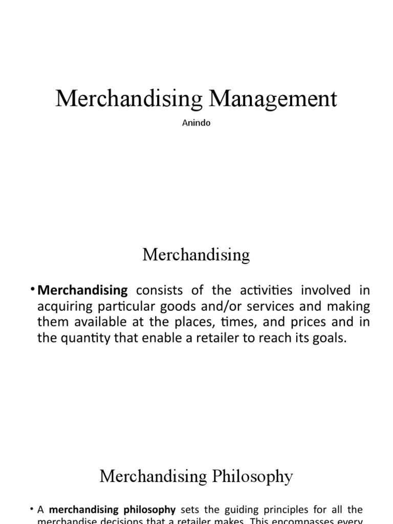 Retailing Module 3 | PDF | Gross Margin | Retail