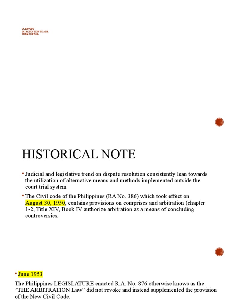 Adr Powerpoint | PDF | Alternative Dispute Resolution | Mediation