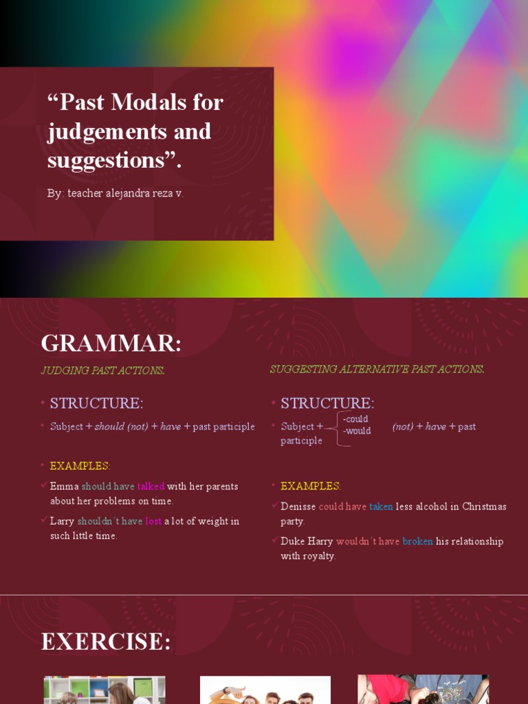 Past Modals: Structure and Examples | PDF
