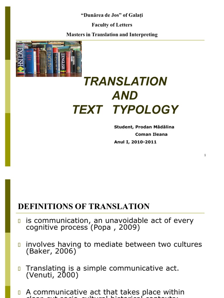 Translation and Text Typology | PDF | Translations | Mythology