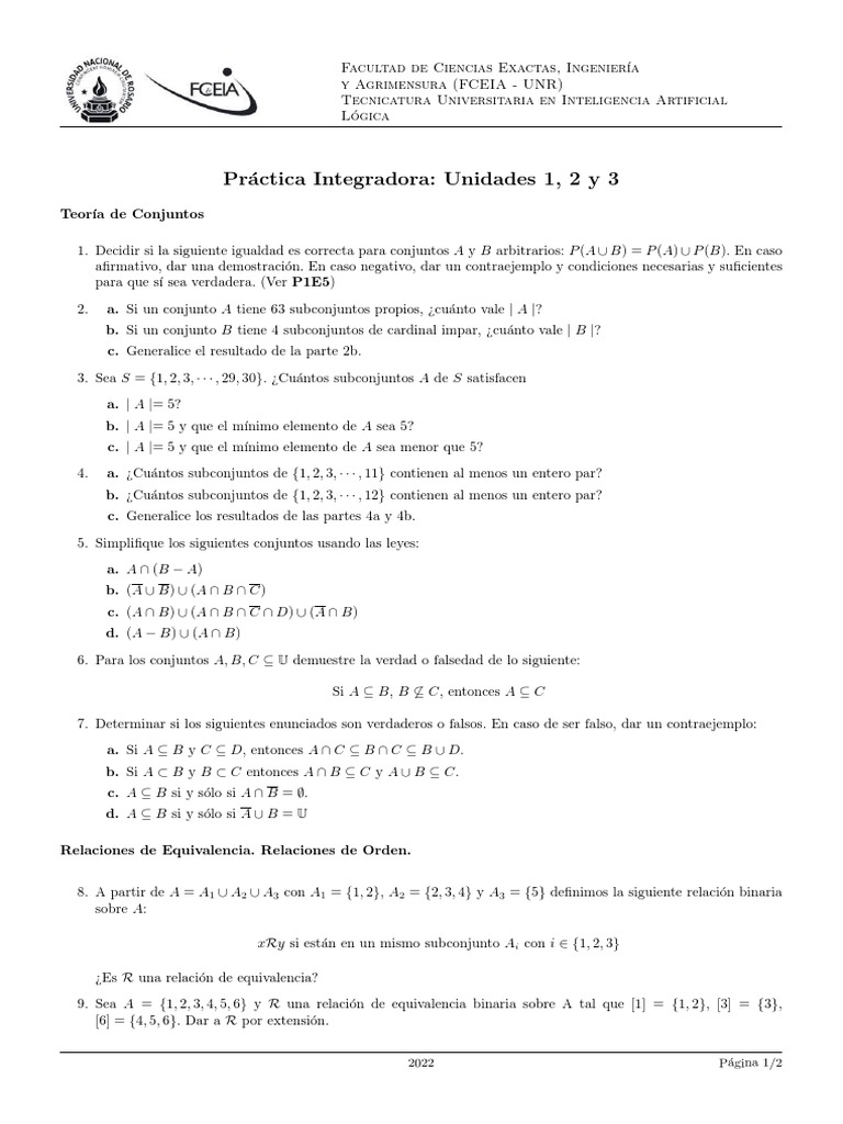 Práctica Integradora 1 | PDF