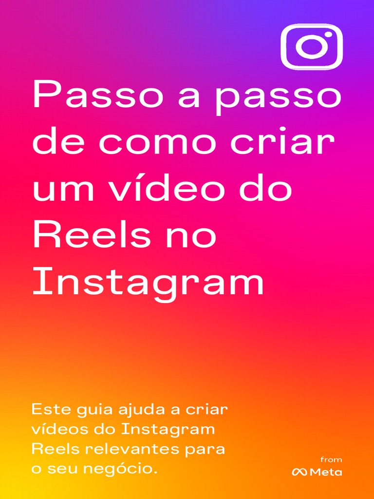 Passo A Passo de Instagram Reels | PDF | Câmera | Vídeo