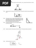 Constrained Motion Question Bank | PDF | Tension (Physics) | Acceleration