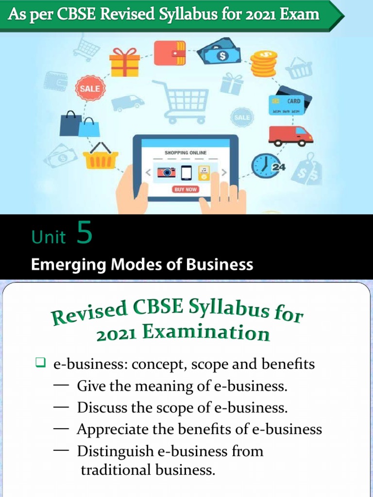 DEY's B.st 11 Emerging Modes of Business PPTs as Per Revised Syllabus ...