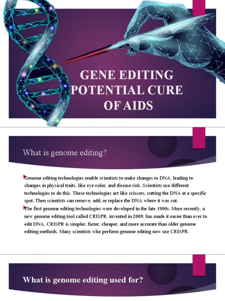 Gene Editing | PDF | Hiv/Aids | Virus