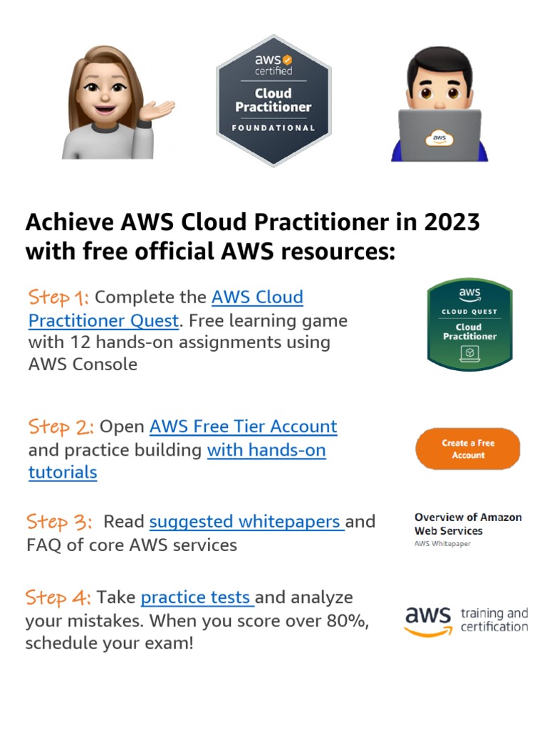 Study Guide For AWS Cloud Practitioner 2023 | PDF | Amazon Web Services ...