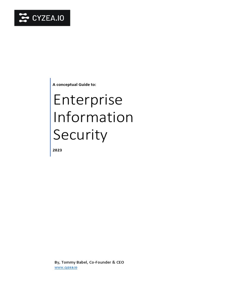 Enterprise Information Security Guide | PDF | Information Security | Security