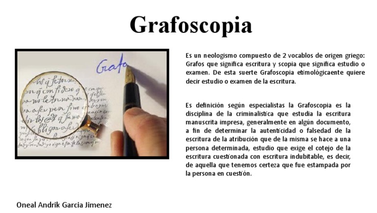 Grafoscopia 1 | PDF