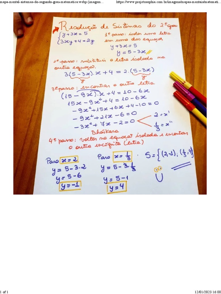 Sistema de Equações PDF | PDF