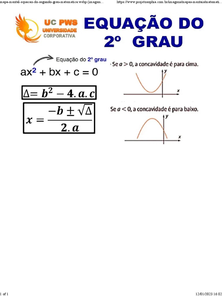 Equação Do Segundo Grau PDF | PDF