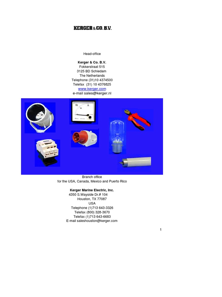 Kerger Catalog 0502 | PDF | Ac Power Plugs And Sockets | Flashlight