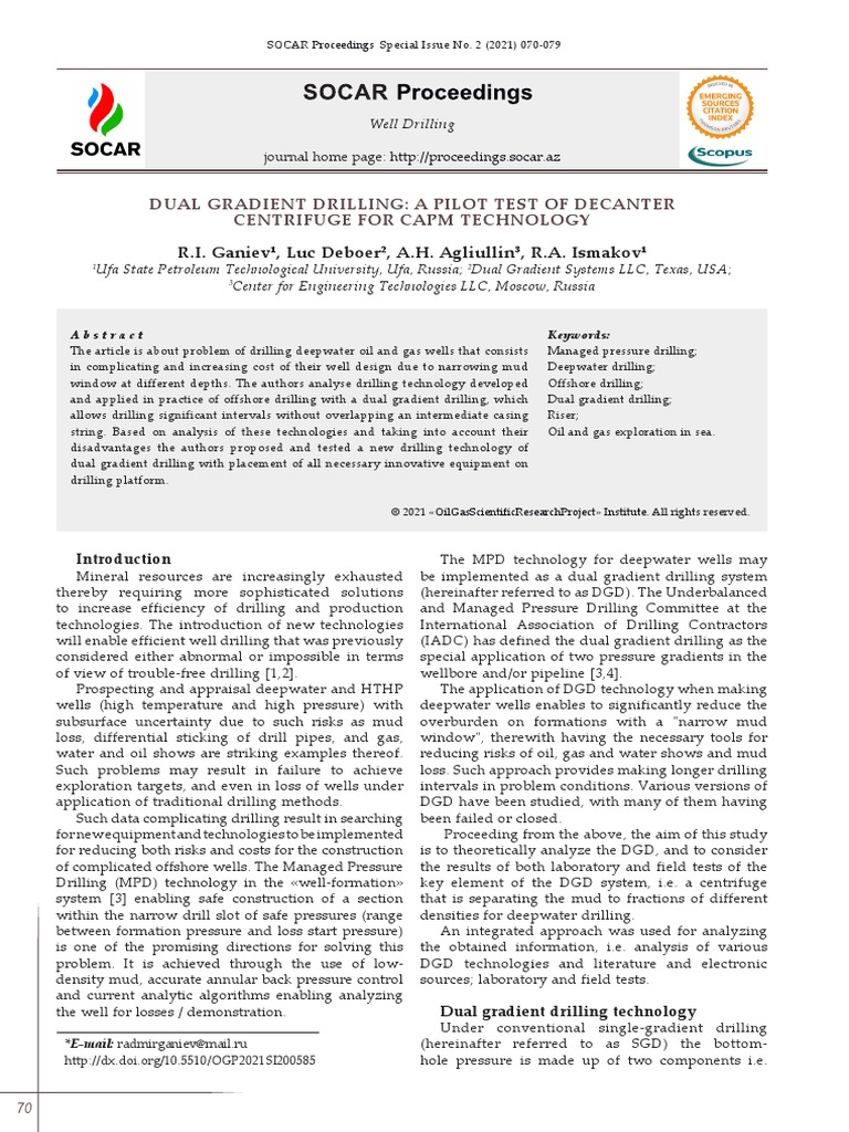 SOCAR PROCEEDING | PDF | Pump | Oil Well