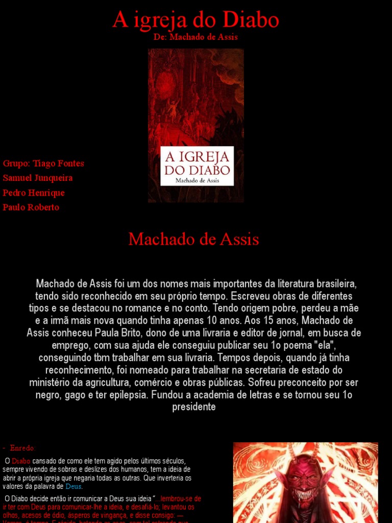 A crítica de Machado de Assis à visão maniqueísta da natureza humana ...