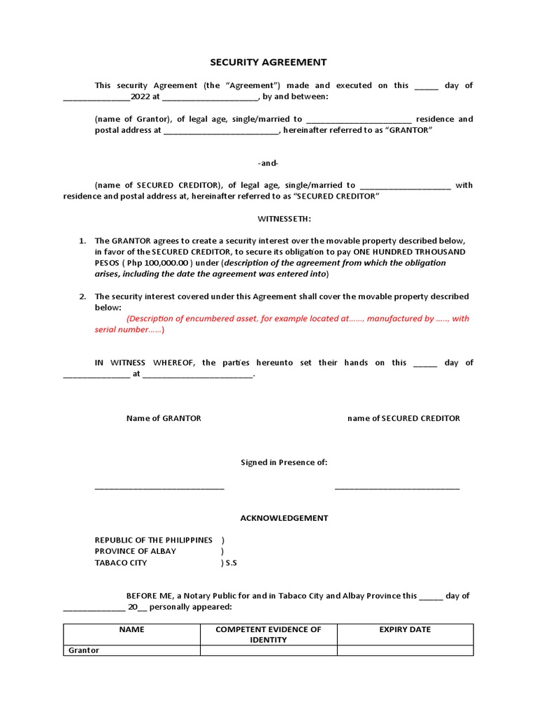 Security Interest | PDF | Security Interest | Private Law