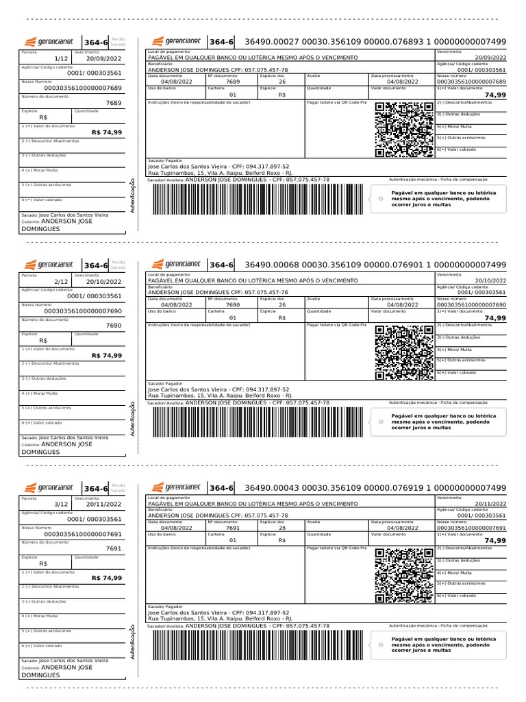 Boleto Da Internet | PDF | Tecnologia bancária | Dinheiro