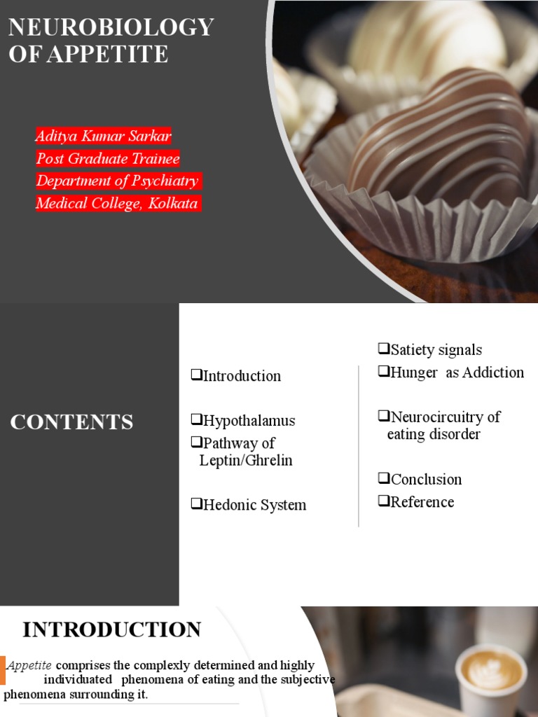 Neurobiology of Appetite | PDF | Hypothalamus | Reward System