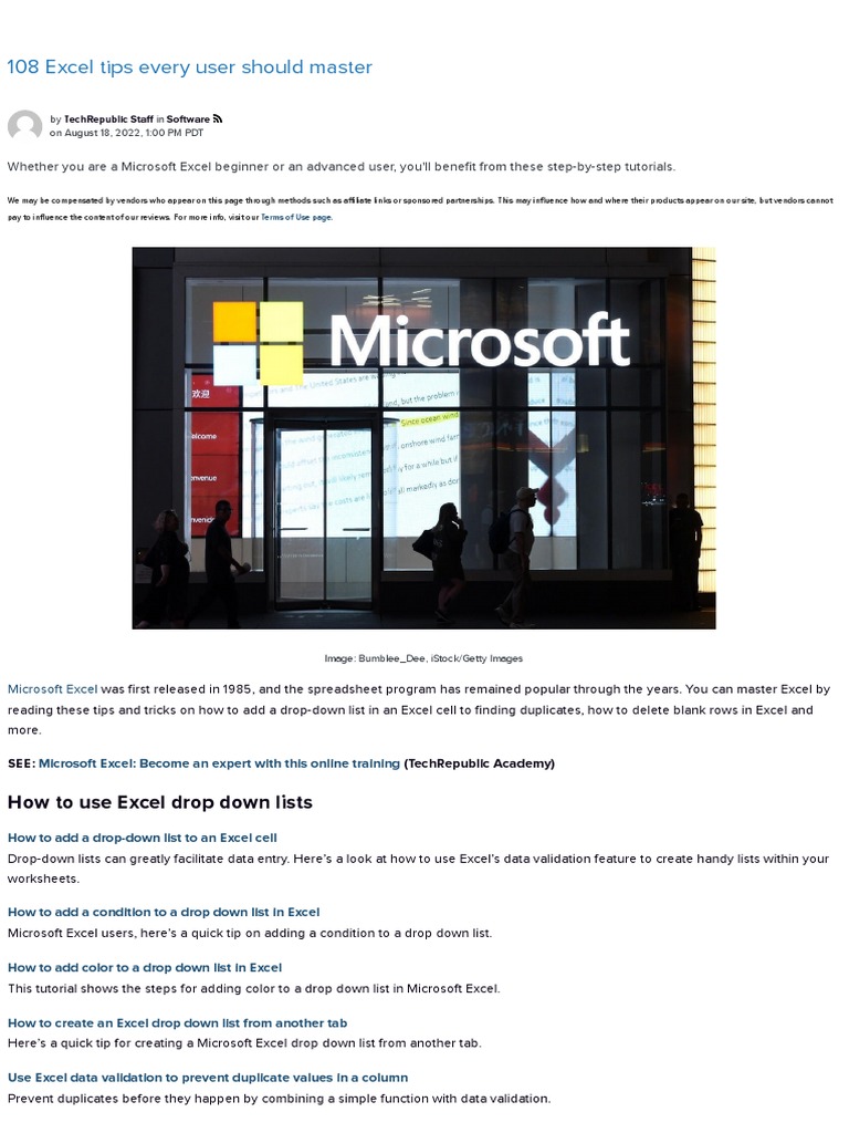 Microsoft Excel Tricks 128 | Download Free PDF | Microsoft Excel ...