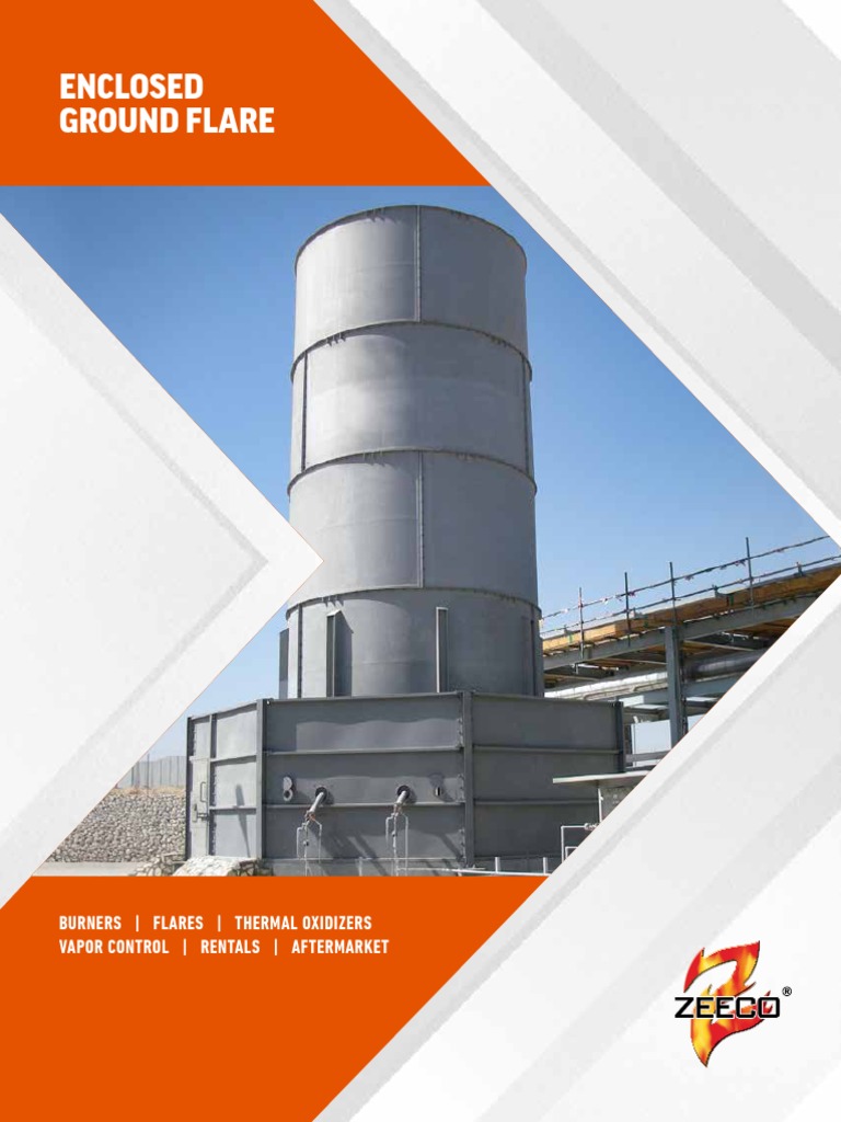 Enclosed Ground Flare RGB | PDF | Combustion | Gases