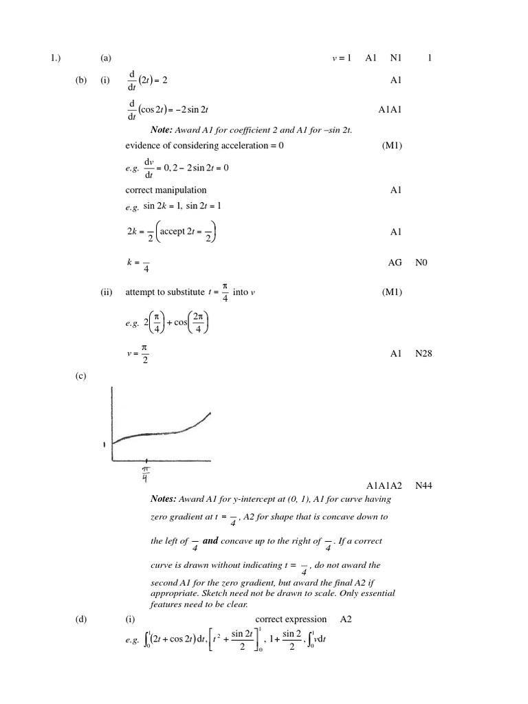 Integral Question Bank Answer Sheet Math SL | PDF | Area | Derivative