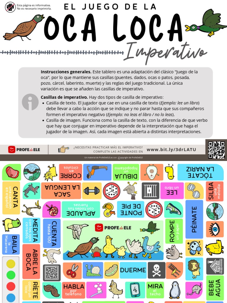 Reglas del Juego de la Oca Loca | PDF