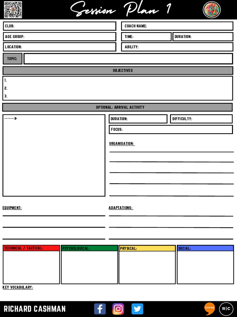 Session Plan Templates | Download Free PDF | Cognition | Cognitive Science