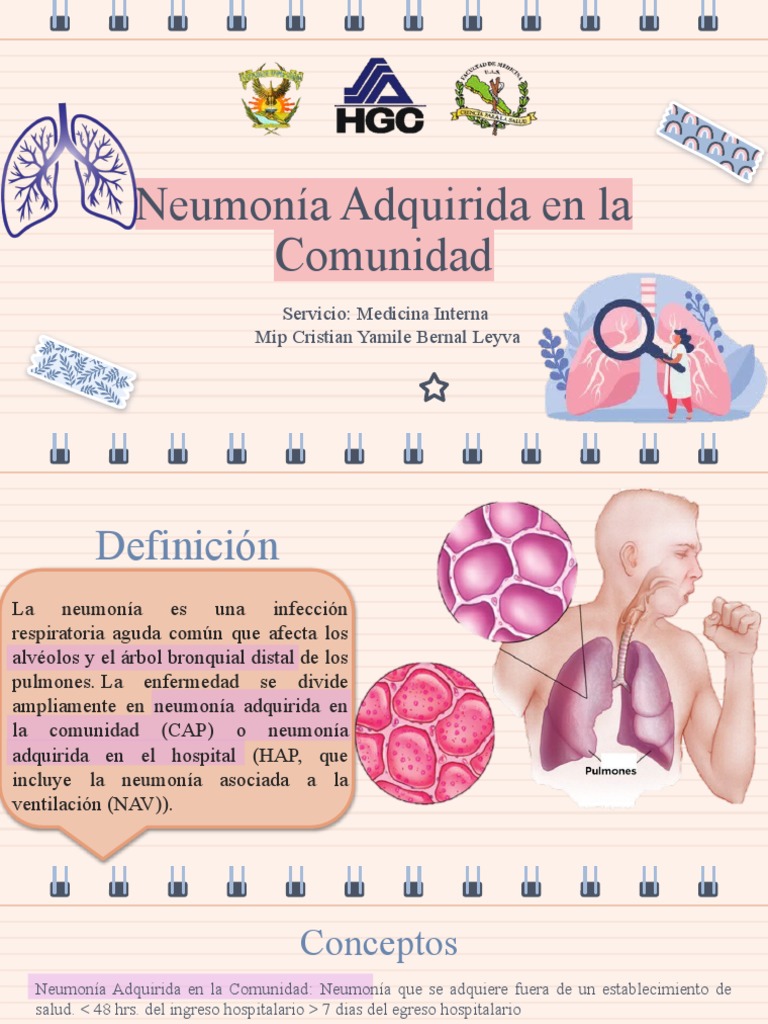 Neumonía Adquirida en La Comunidad | Descargar gratis PDF | Neumonía ...