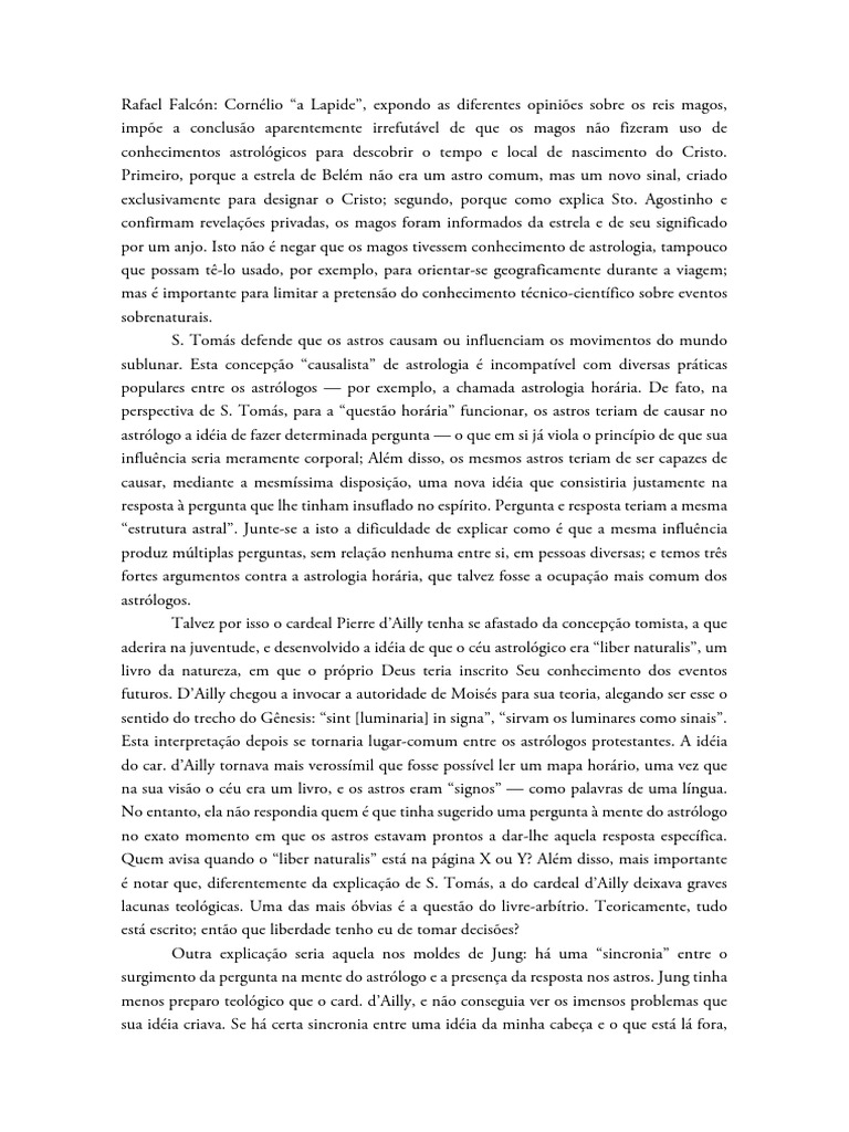 Rafael Falcón e Comentários Do Marcos Monteiro (Astrologia) | PDF ...