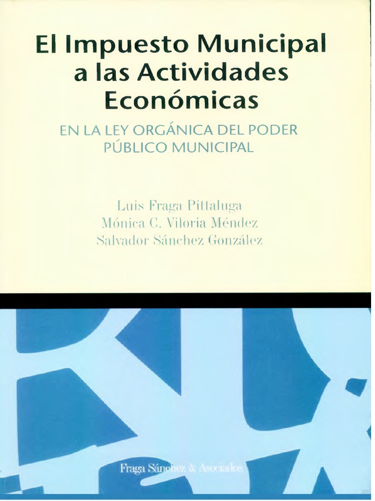 El Impuesto Municipal A Las Actividades Economicas - 221210 - 114623 | PDF | Impuestos | Gobierno