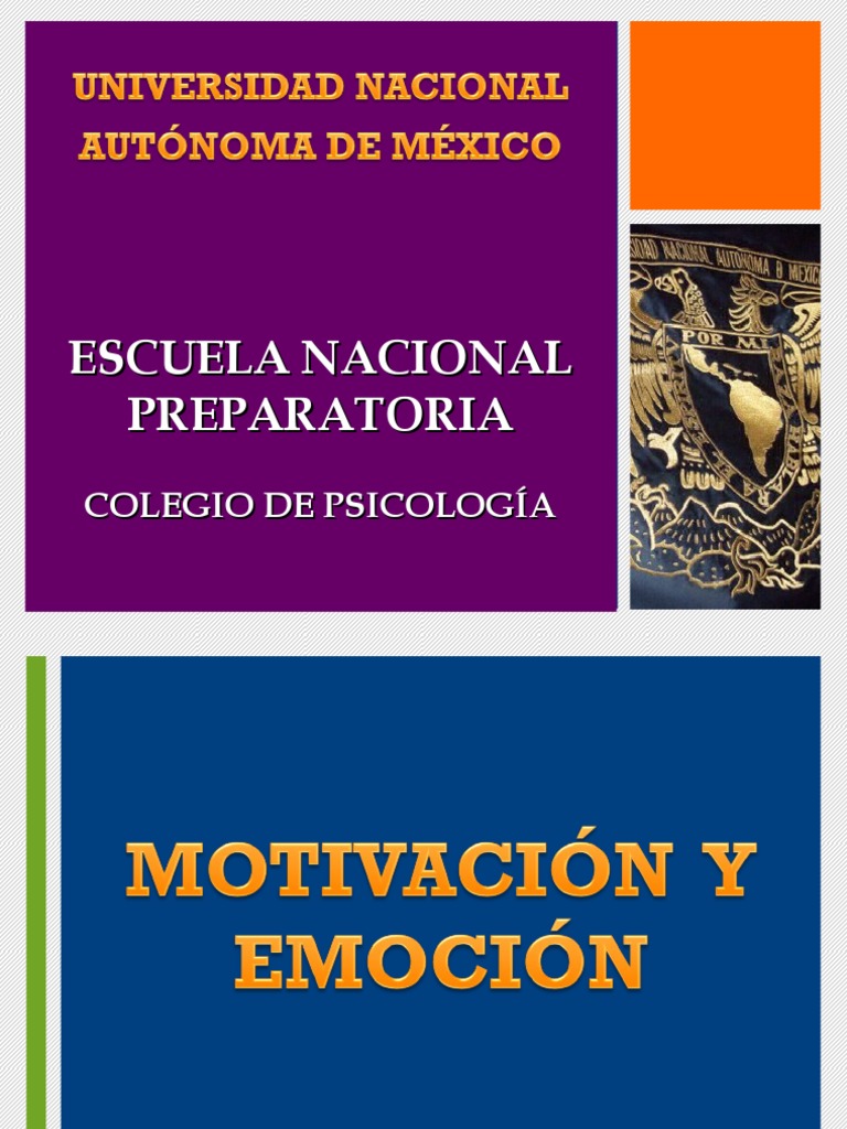 Motivacion Y Emocion Pdf Motivacional Motivación
