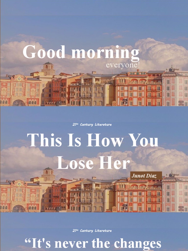 This How You Lose Her | PDF