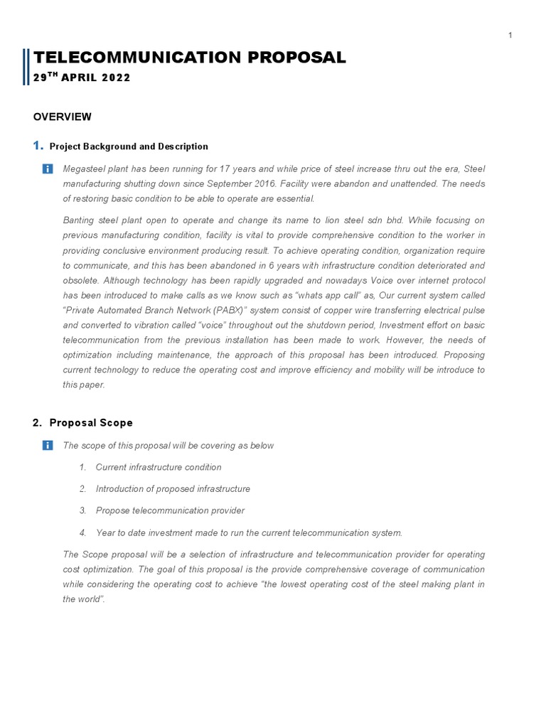 Telecom Upgrade for Steel Plant | PDF | Voice Over Ip | Internet