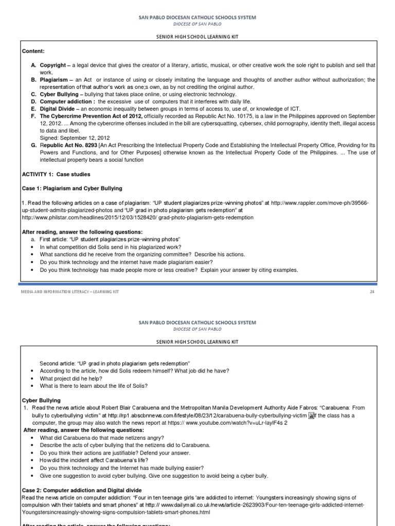 MODULE 5 Legal Ethical and Societal Issues | PDF | Cyberbullying ...