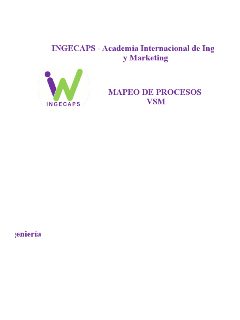 Copia de PLANTILLA EJEMPLO DE APLICACIαN DE VSM | PDF | Gestión de ...