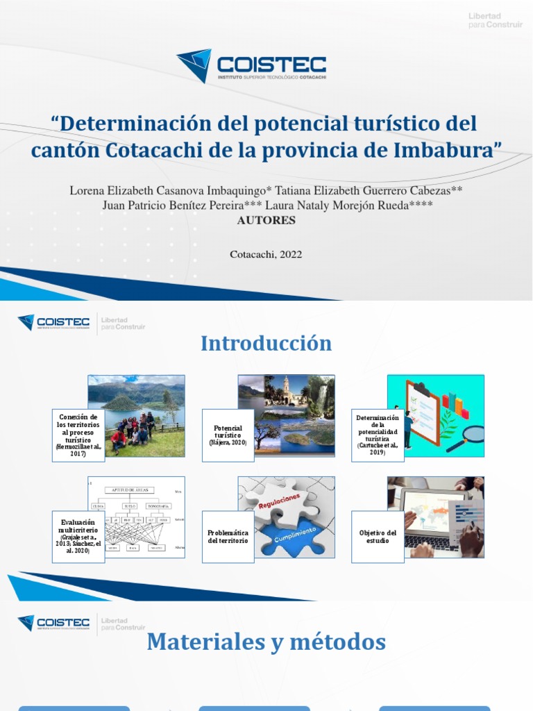 Determinación Del Potencial Turístico Del Cantón Cotacachi | PDF | Ecuador | México