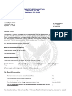 Proof of Service Letter | PDF | United States Department Of Veterans ...