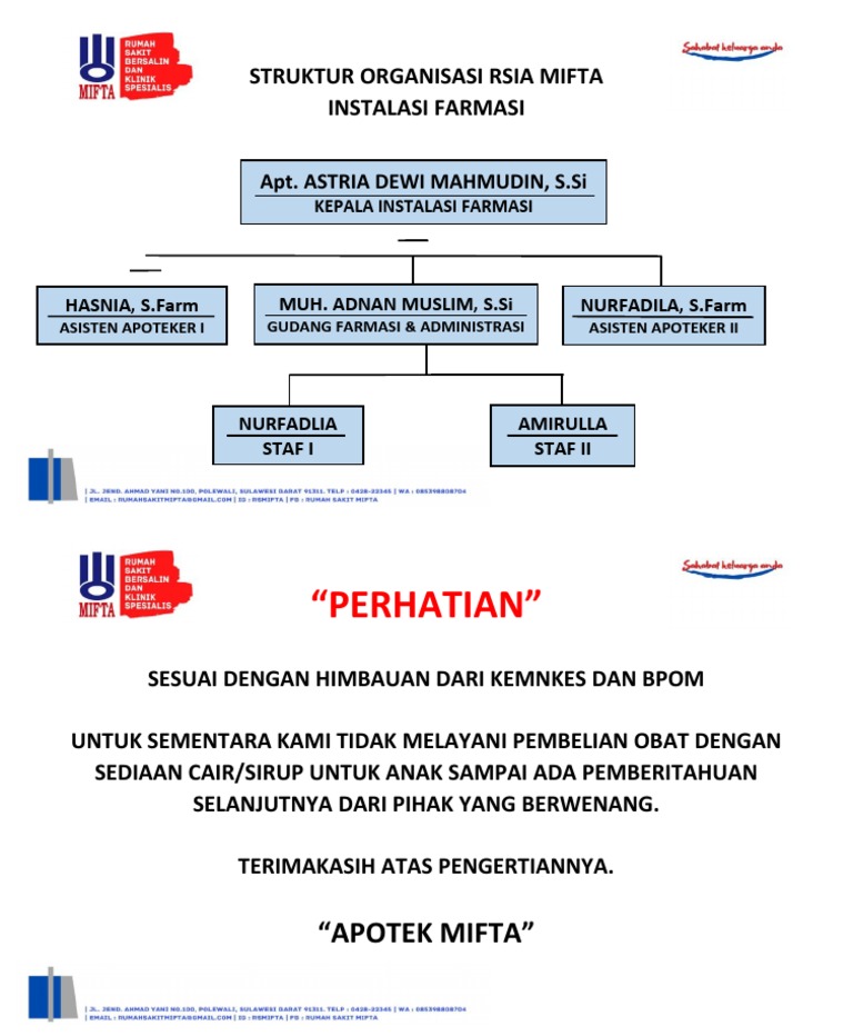 Struktur Organisasi Apotek Pdf