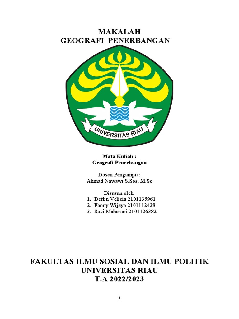 Geografi Penerbangan dan Maskapai | PDF | Komputer