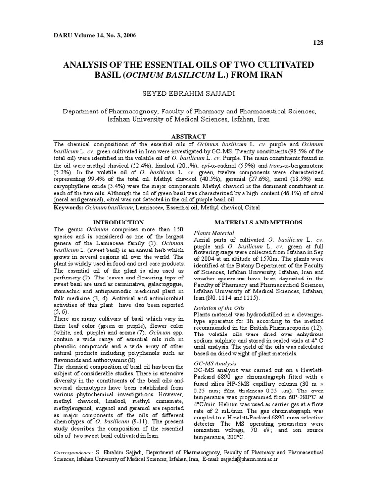 278 278 1 PB | PDF | Basil | Chemistry