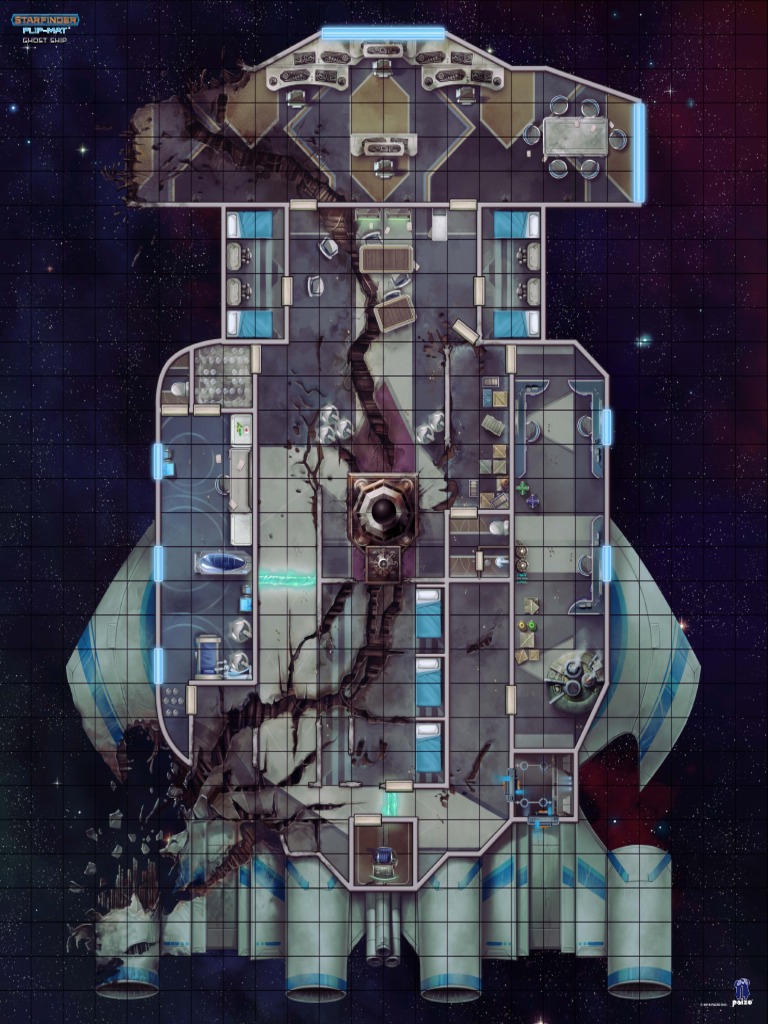 Starfinder Flip Mat 09 - Ghost Ship | PDF