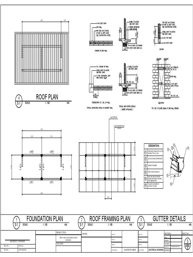 Roof Plan: WF2 WF2 | PDF | Real Estate | Materials