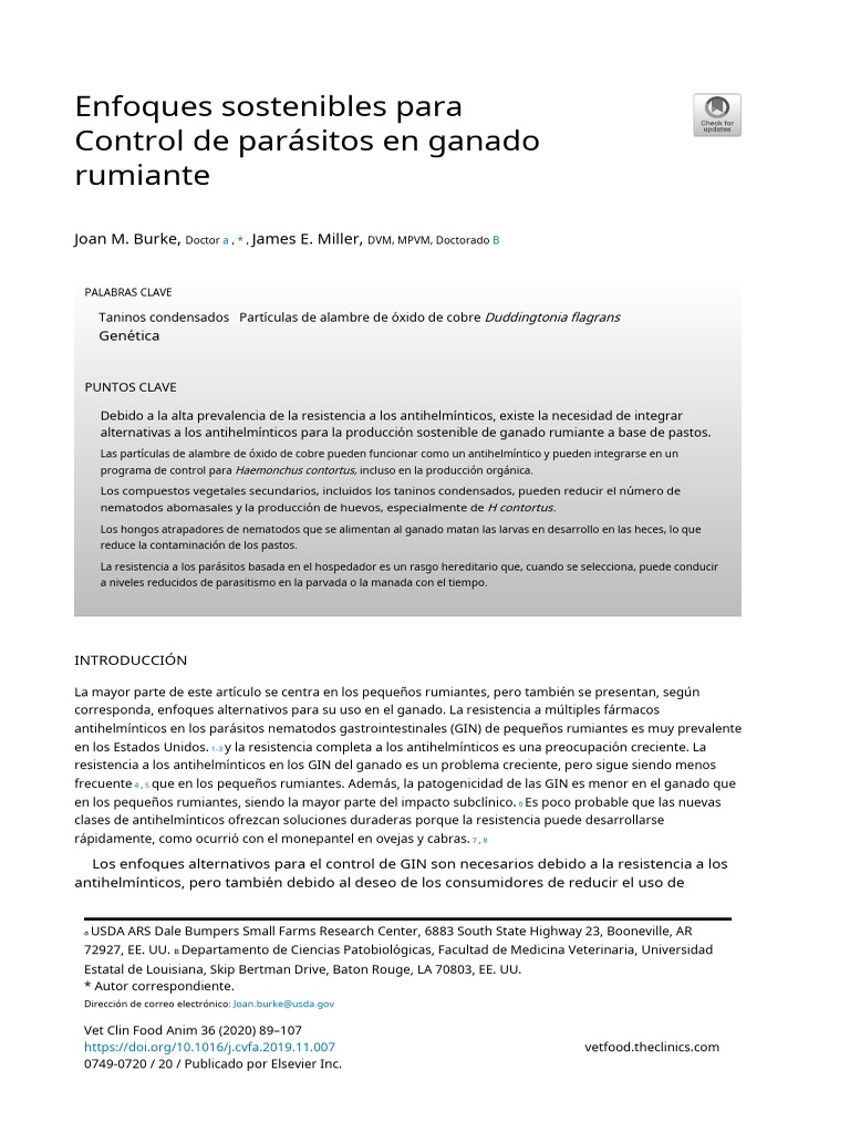 10 1016@j Cvfa 2019 11 007 en Es | PDF | Oveja | Pasto