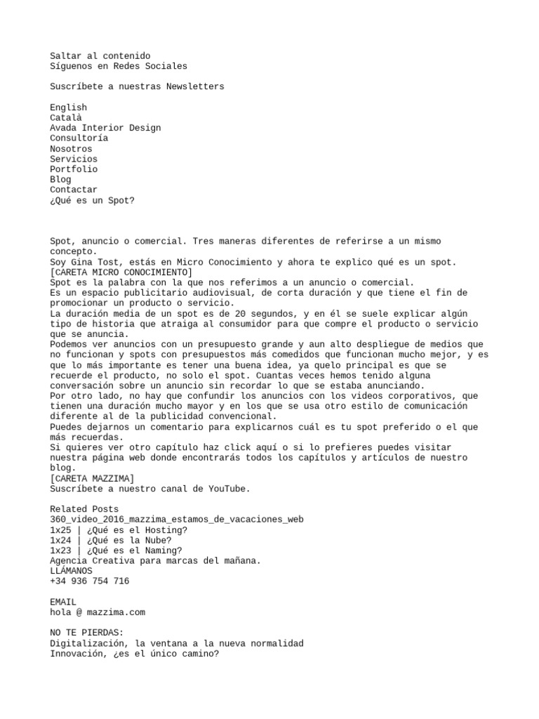 Que Es Un Spot | PDF | Publicidad | Comunicación
