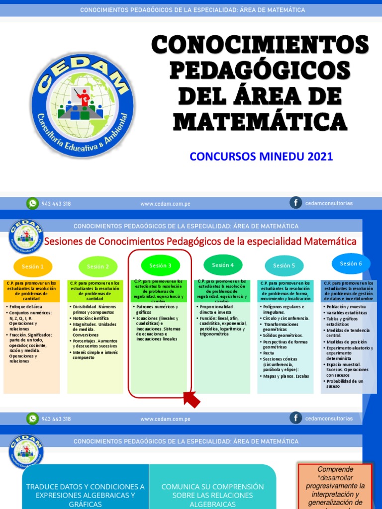 Cedam PPT - Sesión 3 | PDF