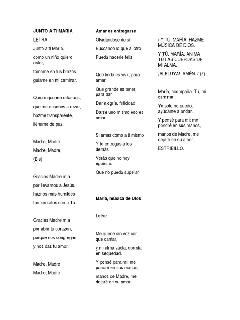 Cantos A Maria | PDF