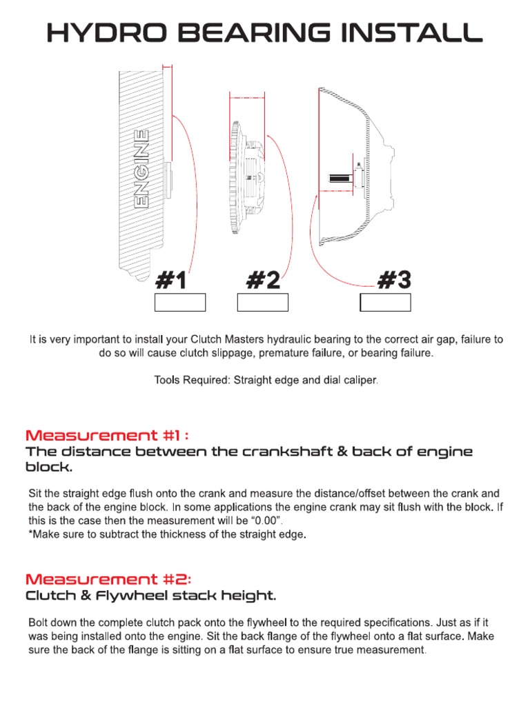 Hydro Bearing Install Air Gap Instructions | PDF
